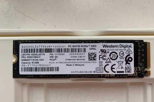 Nvme wdc 512gb