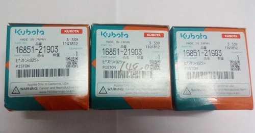 Оригинал поршень Kubota D722 +0,25 16851-21903