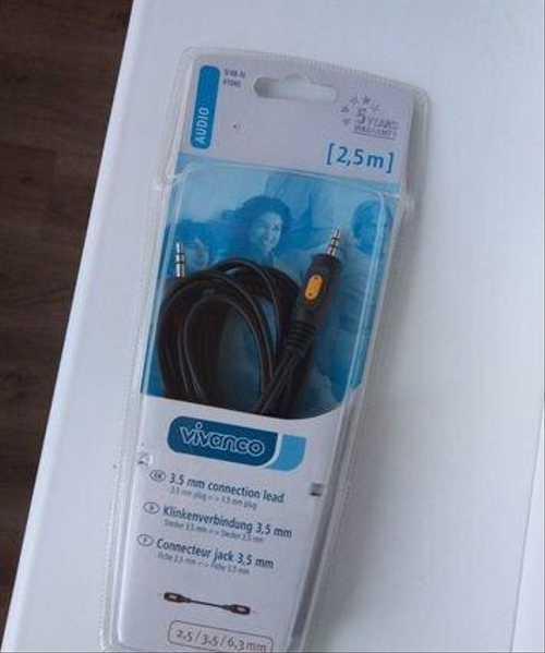 Аудио кабель Vivanco 3,5 mm 2,5м