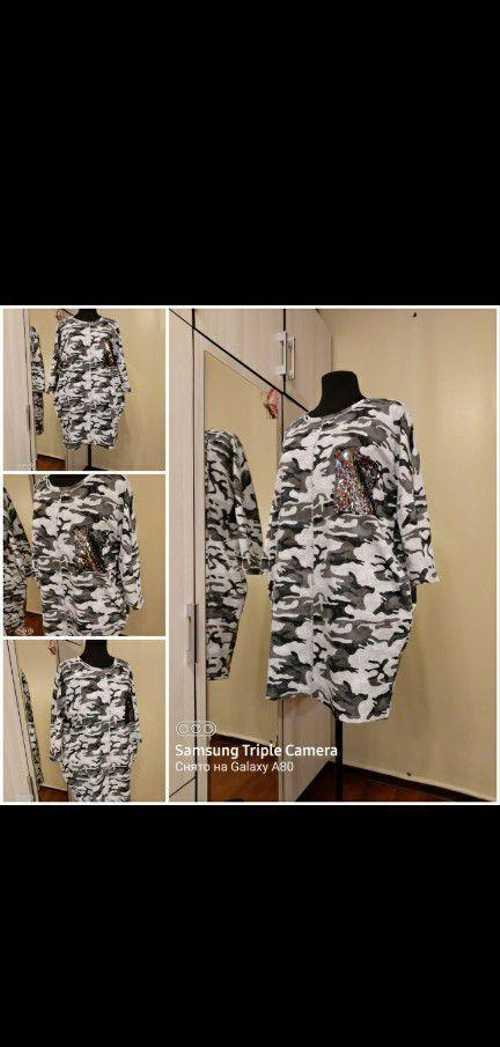 Платья-туники 52р,54р(см замеры)