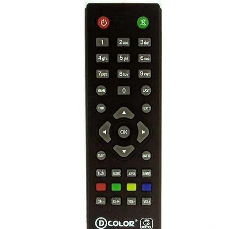 D-color DC1201HD mini пульт для DVB-T2-ресивера