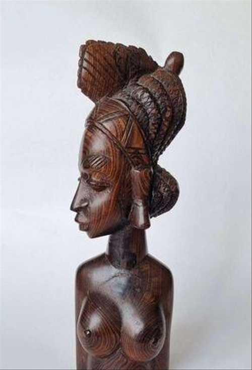 Статуэтка Африканская женщина. Бюст, чёрное дерево