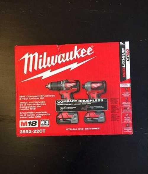 Набор Milwaukee 2892-22CT (compact brushless)