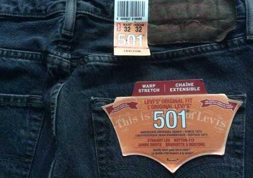 Новые джинсы Levi's 501