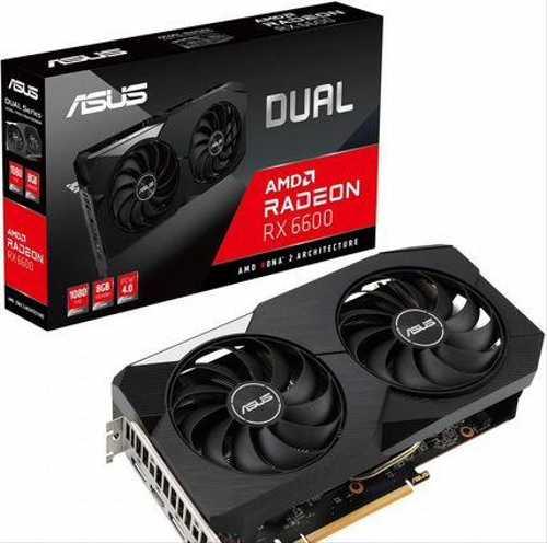 Видеокарта asus amd rx 6600 xt