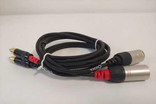 Кабель Cordial 2RCA - 2XLR CFU 3 MC 1.5m