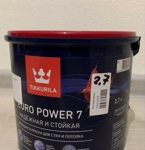 Краска tikkurila euro power 7