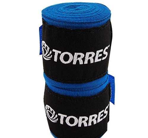 Бинты боксерские Torres PRL619015BU синие 3,5м