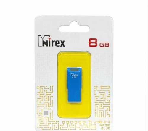 Флешка 8GB Mirex Mario, USB 2.0, Голубой