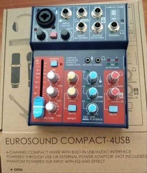 Микшерский пульт Eurosound Compact - 4 USB
