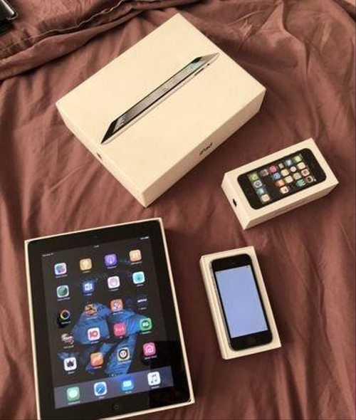 Продам комплект iPad 2 (32 gb) и iPhone 5s (16 gb)