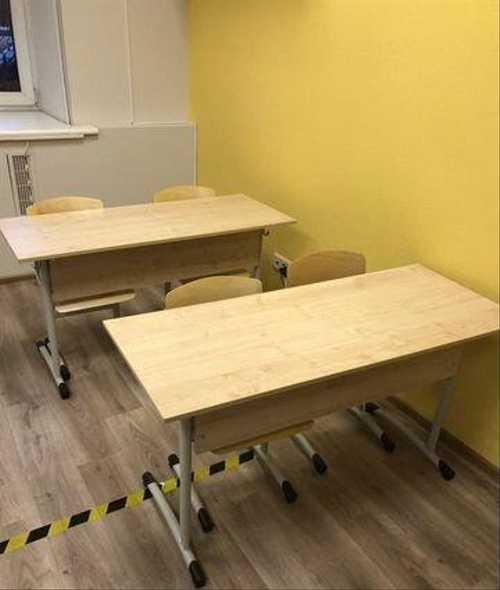 Мебель школьная (парта и стул) комплектом