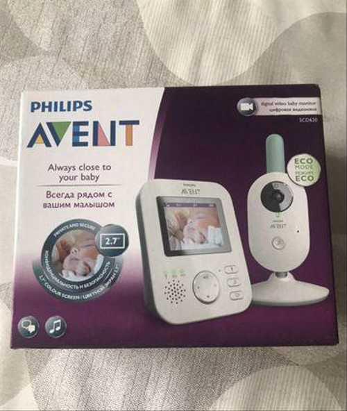 Видеоняня philips avent SCD620