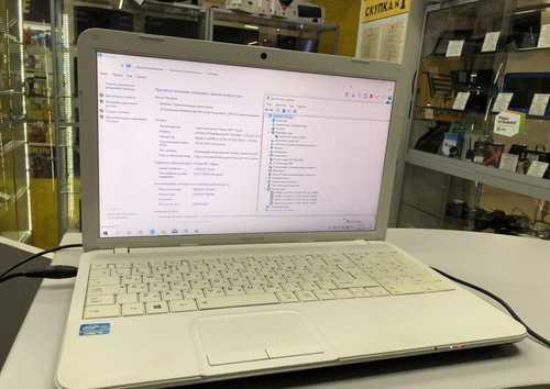 Быстрый белоснежный ноутбук Toshiba Core i5/4Gb