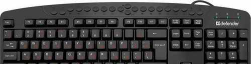 Клавиатура Defender Atlas HB450 RU,черный,мультим