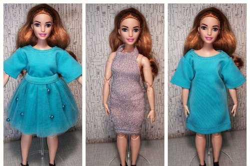 Платье юбка кукла барби наряд barbie новая шарнирн