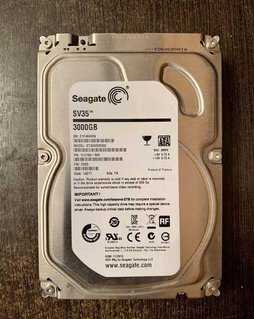 Жесткий диск 3TB Seagate ST3000VX000