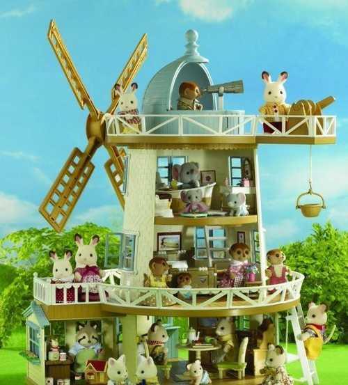 Домик мельница Sylvanian Families с персонажами и