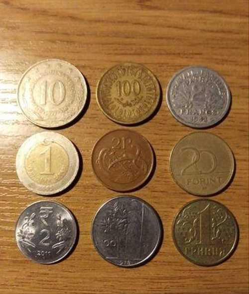 9 ) Монеты Мира 50 шт 50 стран без повторов