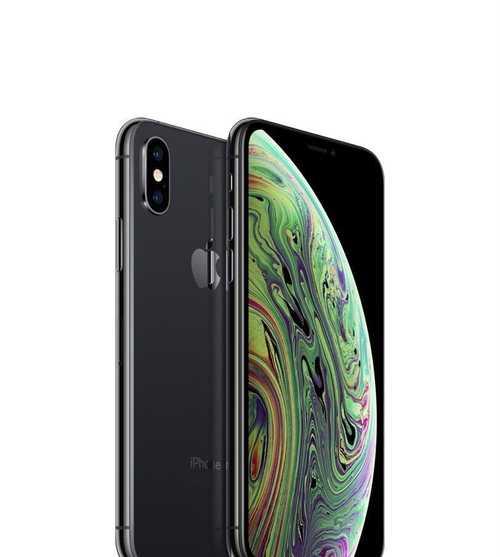 iPhone XS 64 Гб Чёрный + чехол Apple Silicone Case