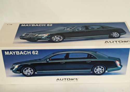 Maybach 62 Green 1:18 Autoart Новый
