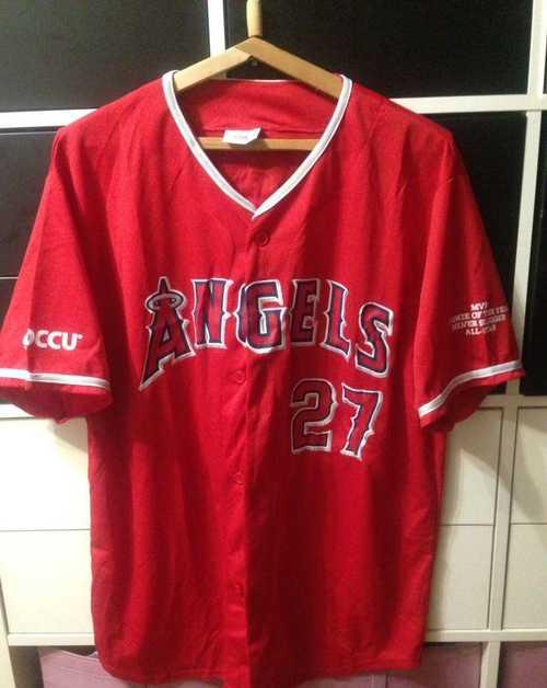Футболка бейсбол LA Angels Trout 27