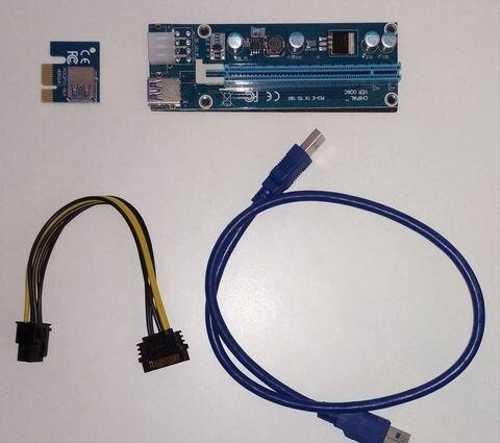 Райзеры PCI-e 1x - PCI-e 16x и Переходники