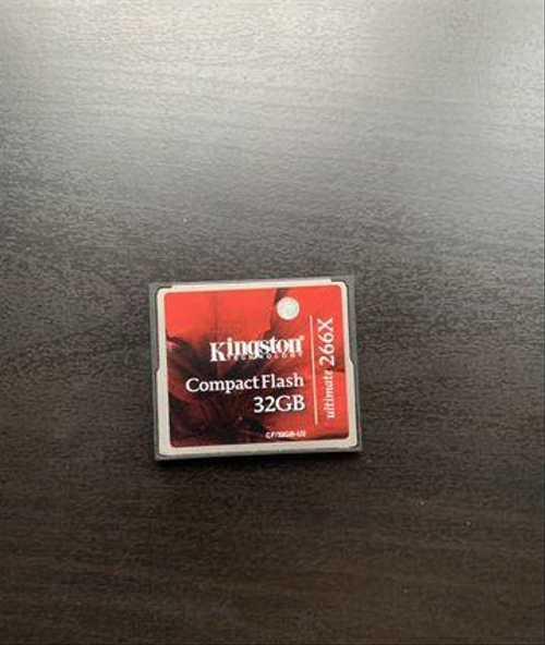 Карта памяти CF card 32gb Kingston