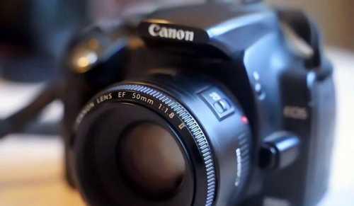 Фотоаппарат Canon 350d, объектив Canon EF 50mm 1.8