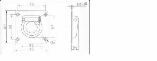 Кольцо такелажное для фиксации груза