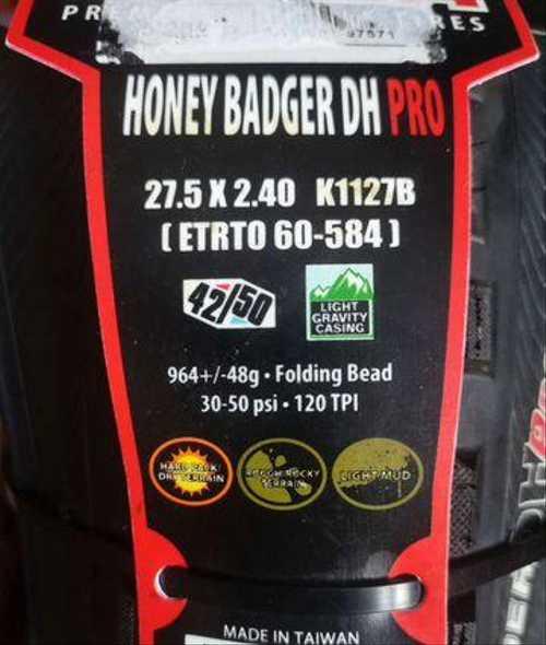Покрышки Kenda Honey Badger DH Pro 27.5 * 2.40