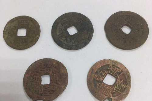 Старинные Китайские монеты Оригинал