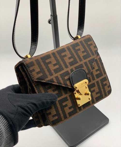 Сумка Fendi тканевая мини