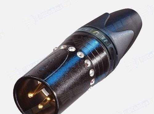 Разъем neutrik NC3MXX-B-crystal-D с кристаллами SW