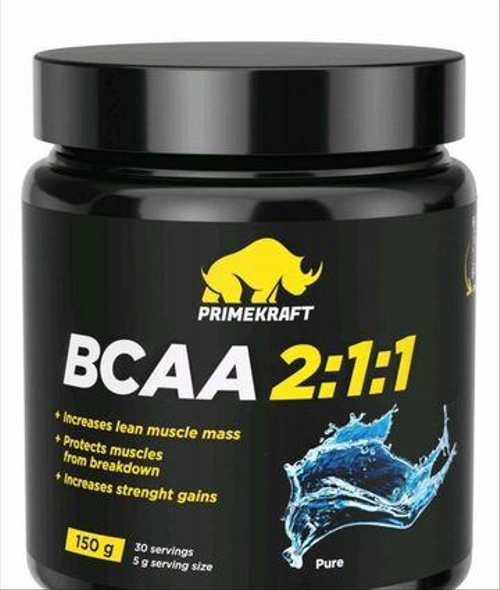 Аминокислоты Bcaa 2:1:1, Prime Kraft, 150г