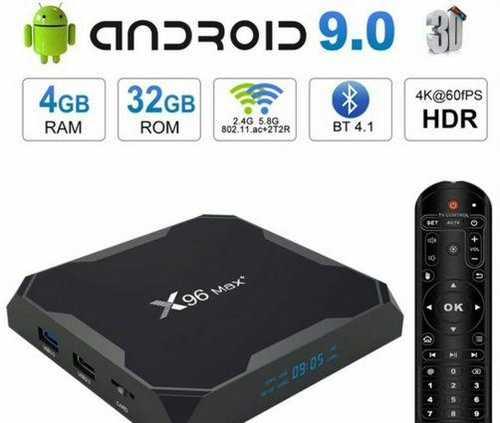 TV box X96MAX Plus просмотр кино и тв в комплекте