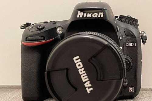 Зеркальный фотоаппарат Nikon d600 + tamron 28-200