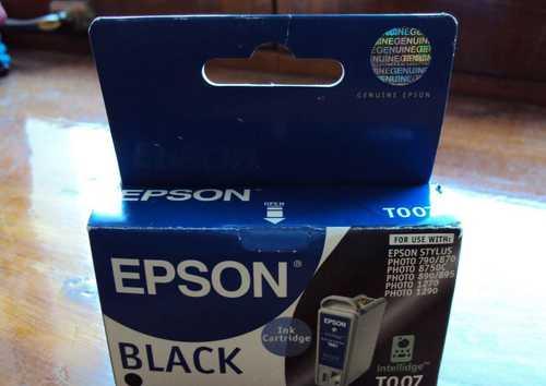 Картридж Epson black T007, оригинальный