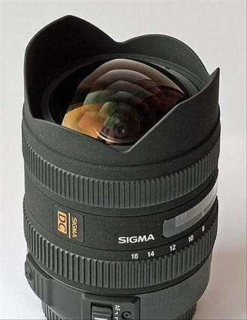 Объектив Sigma 8-14mm для Canon