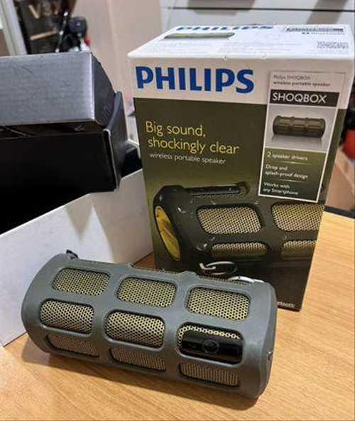 Блютуз колонка philips shoqbox