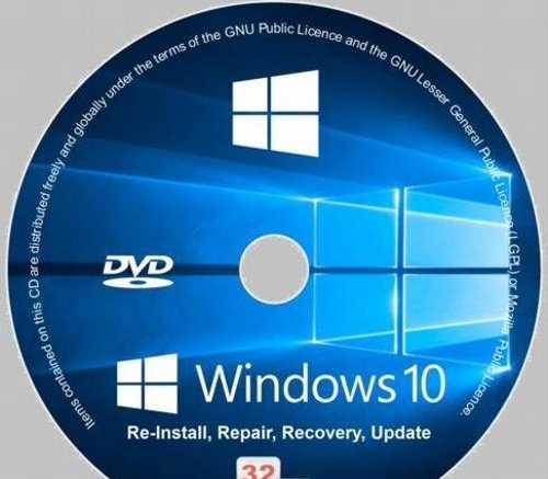 Windows 10 7 8 x64 x86 загрузочный диск dvd флешка