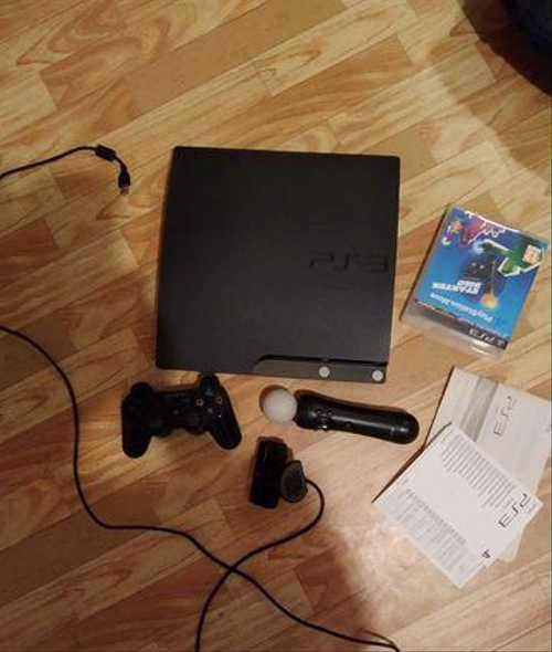 Sony PS3, dualshock3, move, камера + игры