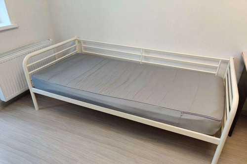 Кровать с матрасом IKEA sultan 90 на 200