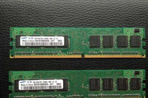 Оперативная память DDR2 samsung PC2-6400U-666-12