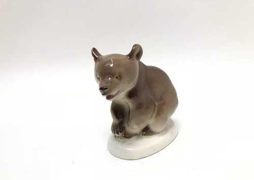 404 статуэтка фарфоровая медведь лфз фигурка