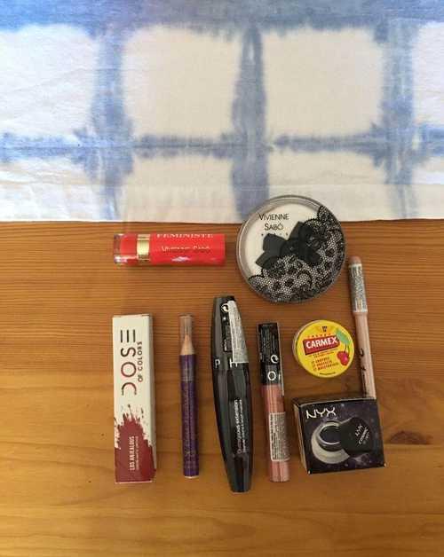 Косметика Nyx, Carmex, Sephora, Dose
