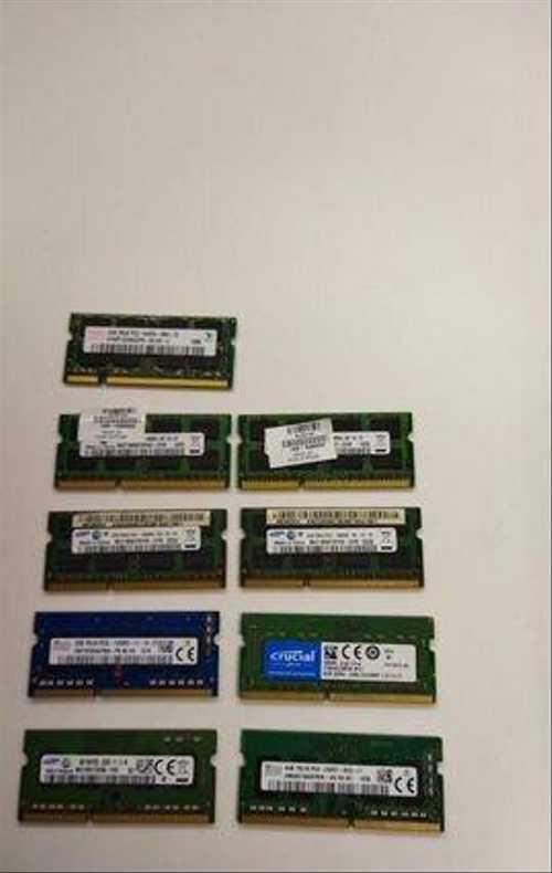 Оперативная память для ноутбука DDR2/DDR3/DDR4