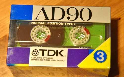 Компакт кассеты TDK AD 90, блок 3 шт