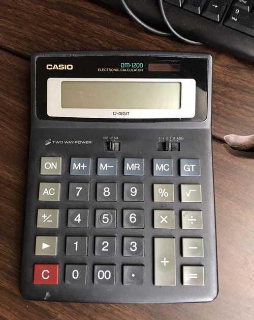 Калькулятор Casio DM-1200, электронный
