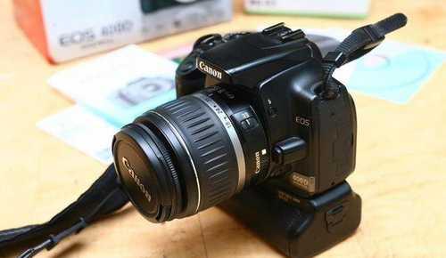 Canon 400D(18-55mm) Сумка+8гб+Бат/ручка+Коробка+